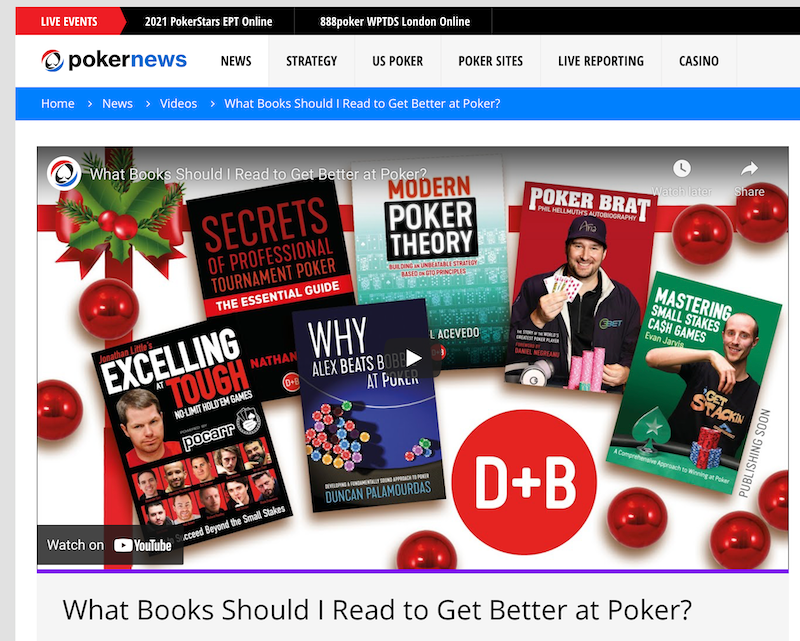PokerNews 2021 Book recommendation - 'tis all D&B – D&B Poker - Books ...